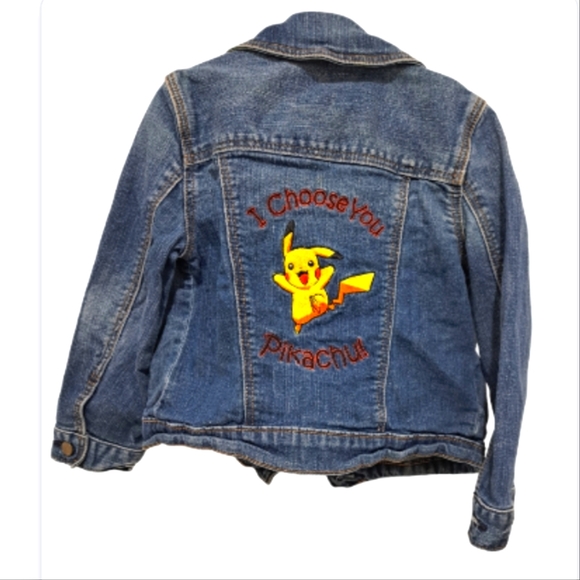 Levi's | Jackets & Coats | Gap Kids Pokmon I Choose You Pikachu Denim ...